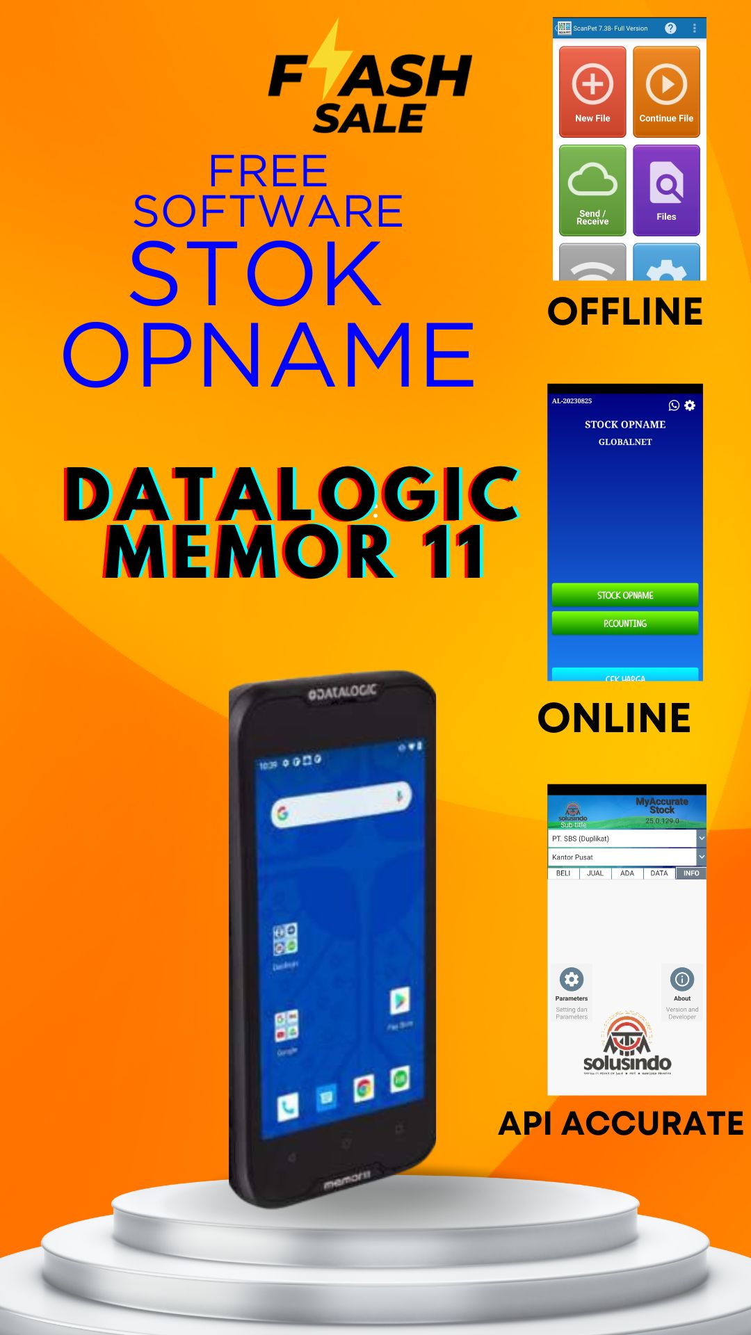 (PROMO) Datalogic Memor 11 + Aplikasi Stock Opname - MTM SOLUSINDO